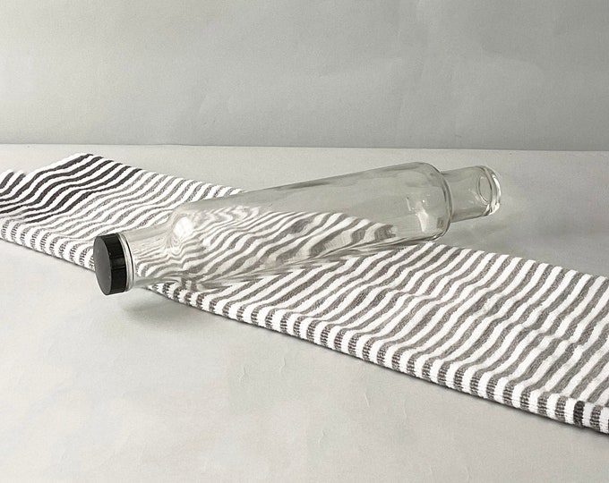 Vintage Glass Rolling Pin With Screw Cap - Etsy