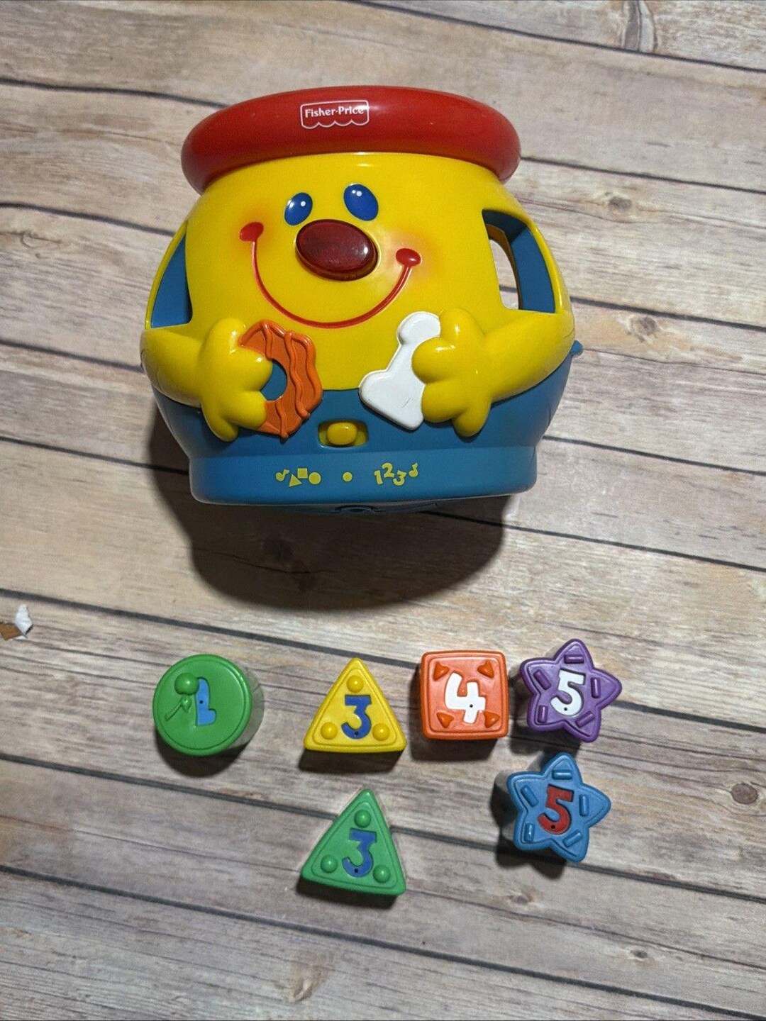 Vintage 1999 Fisher Price Laugh Learn Cookie Jar Shapes & Numbers No ...