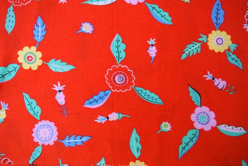 Vintage 1980s Fabric in Highquality Prewashed Cotton With Larger ...