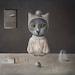 Cat Art PRINT, Nostalgic Cat Wall Art, Cat Decor, Cat Illustration, Cat ...