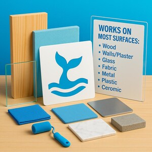 Intertwined Fish Stencil - Aquatic Design for Crafts and Home Decor - Etsy