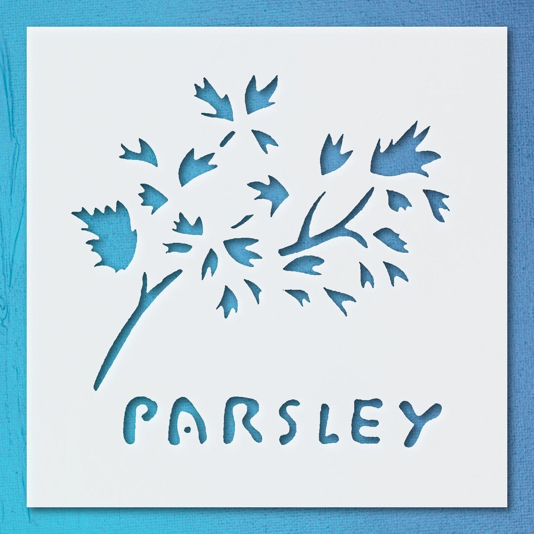 Parsley Leaves Stencil Design for Home Decor and Craft Projects - Etsy
