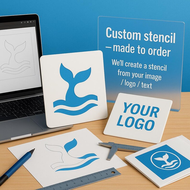 Abstract Interlinked Shapes Stencil for Creative Crafting and Home ...
