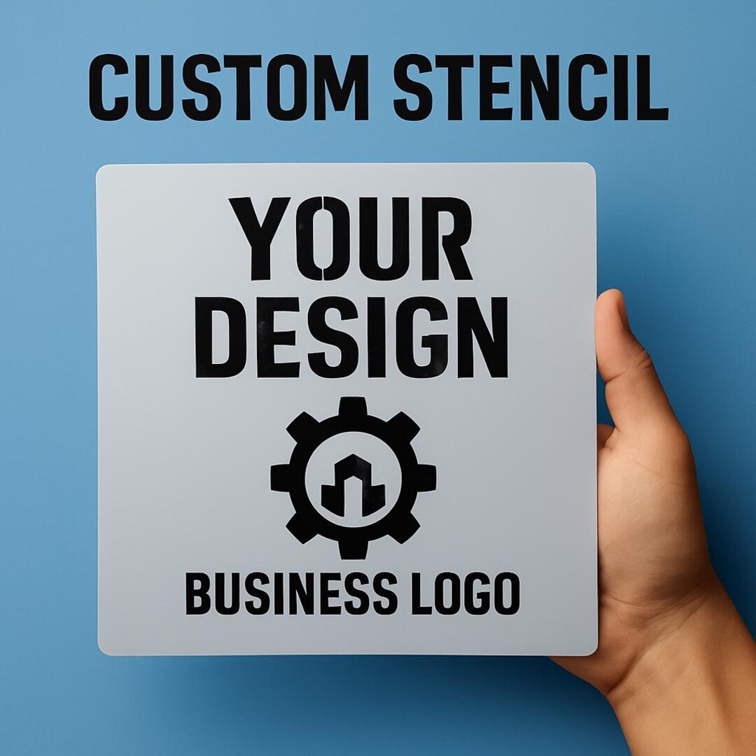 Custom Logo Stencil – Durable Mylar, Personalized Business Branding - Etsy