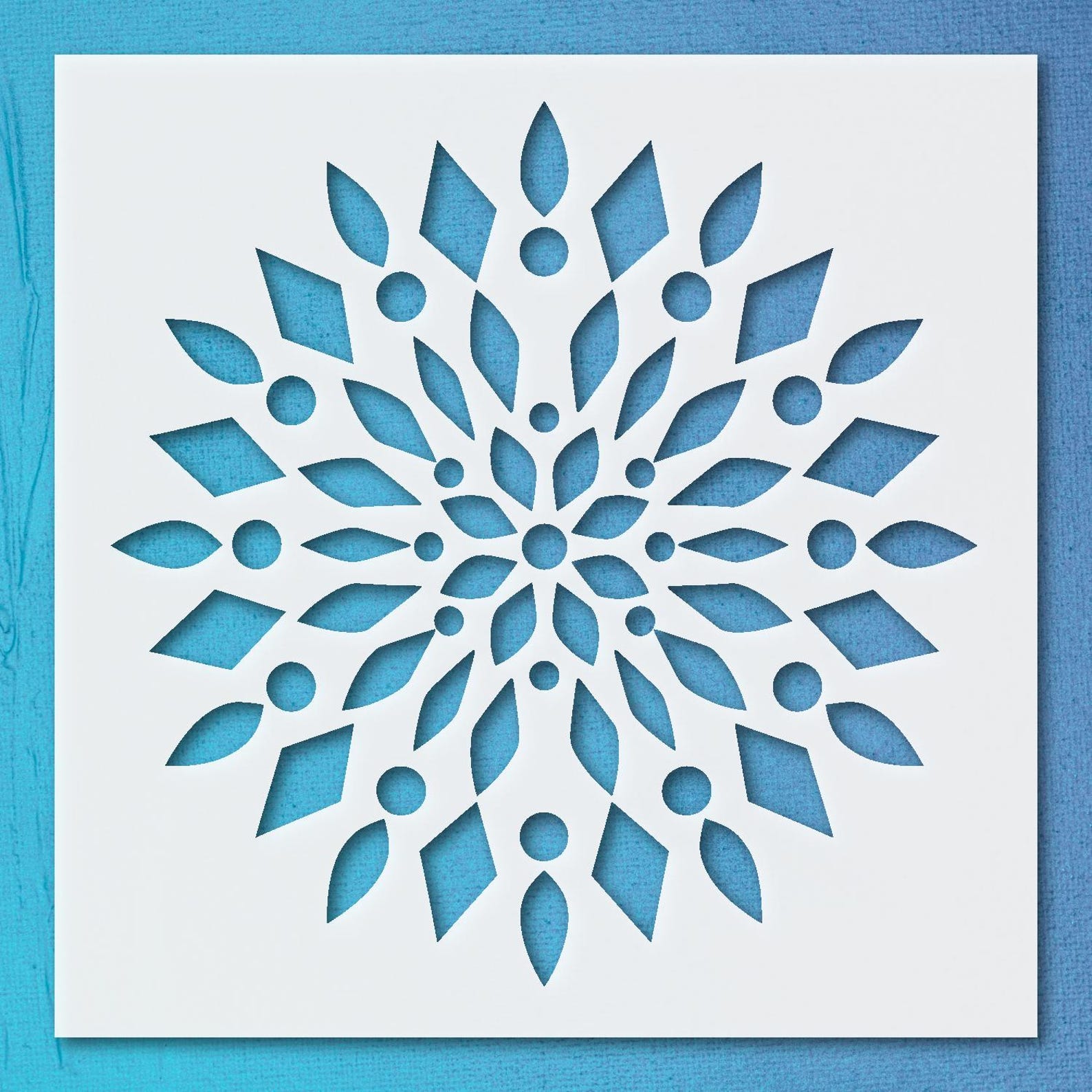 Radial Geometric Shapes Stencil for Symmetrical Patterns and Creative ...