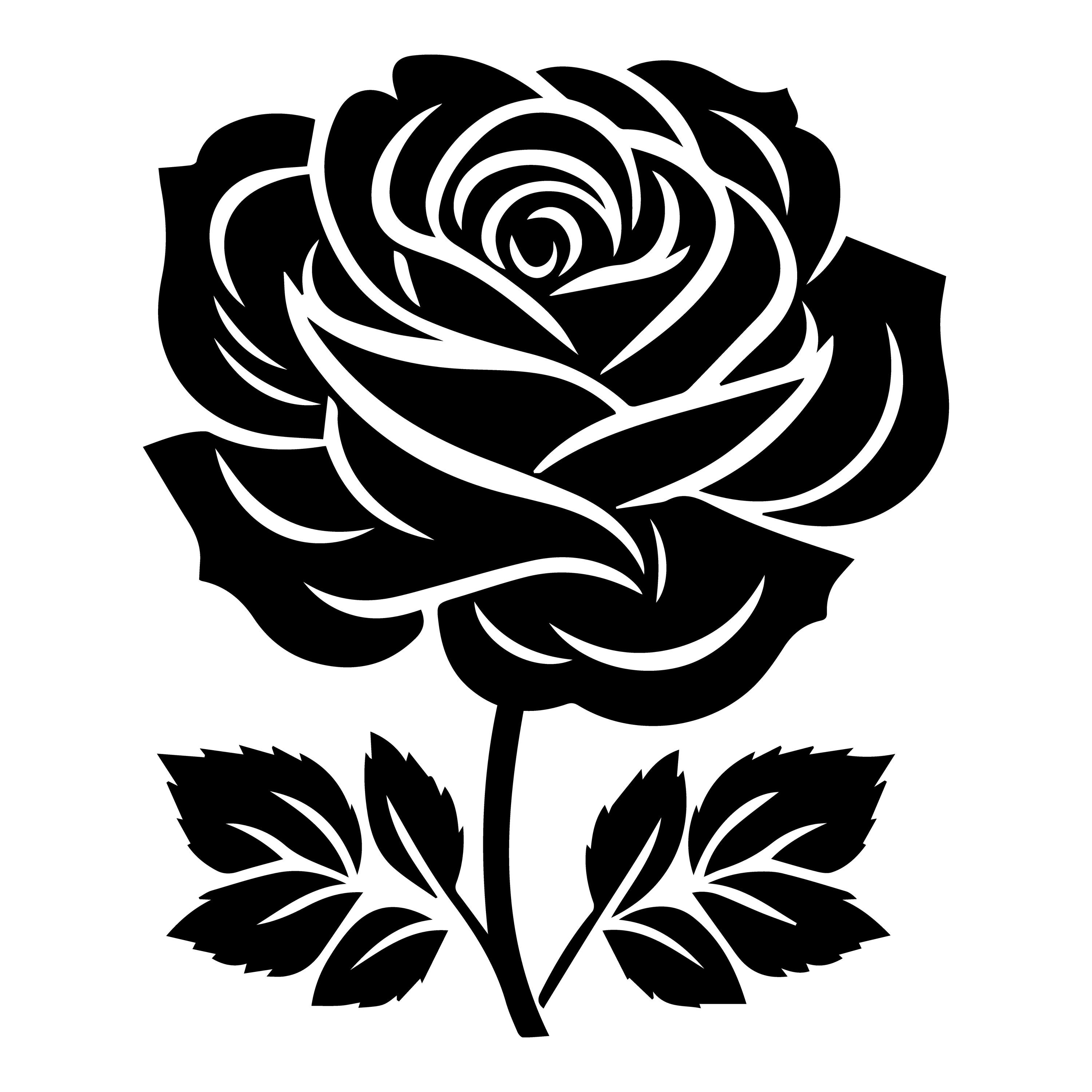 Intricate Rose Stencil Art Design for Floral Crafts and Decor - Etsy