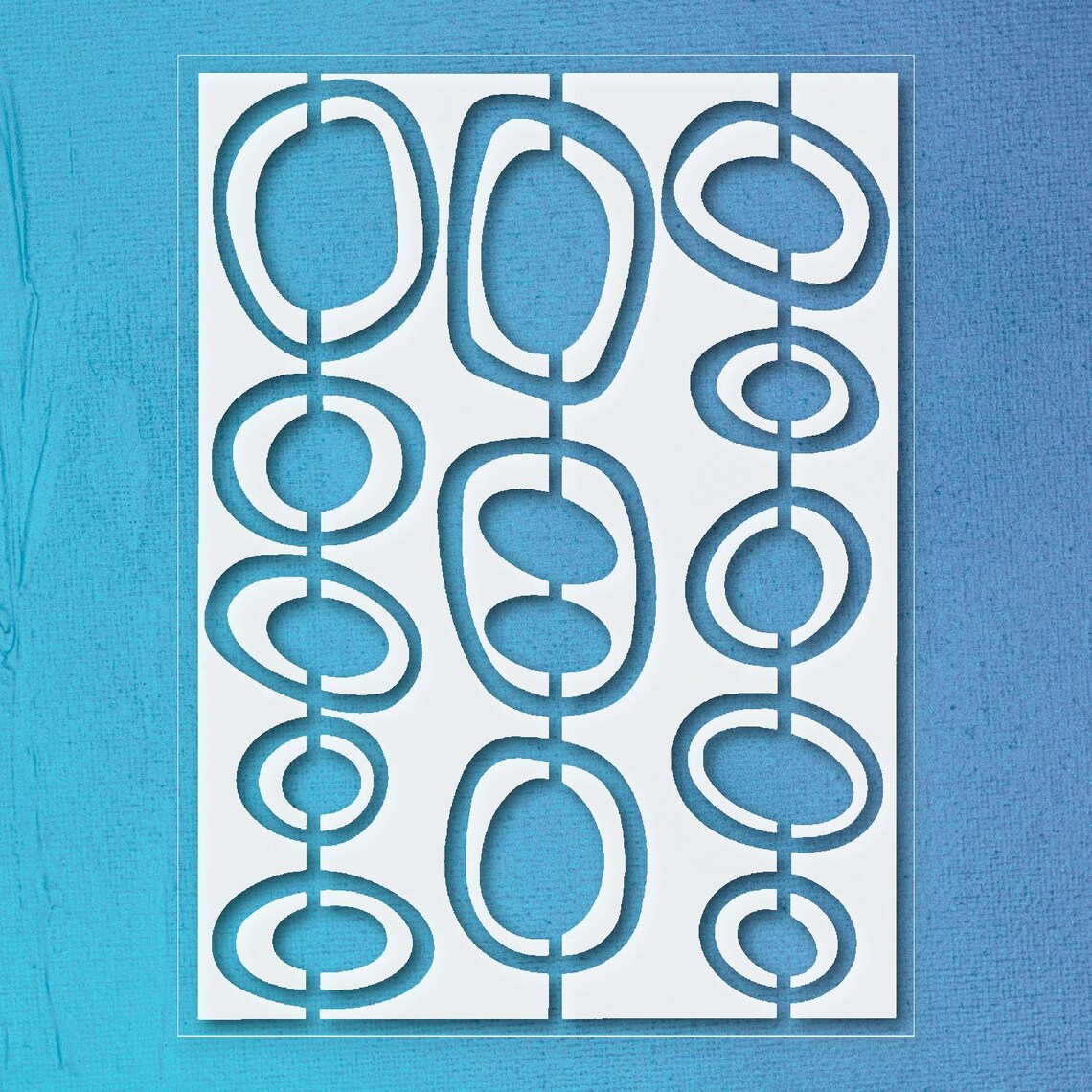 Abstract Shapes Pattern Stencil for Creative Art Projects and Home ...