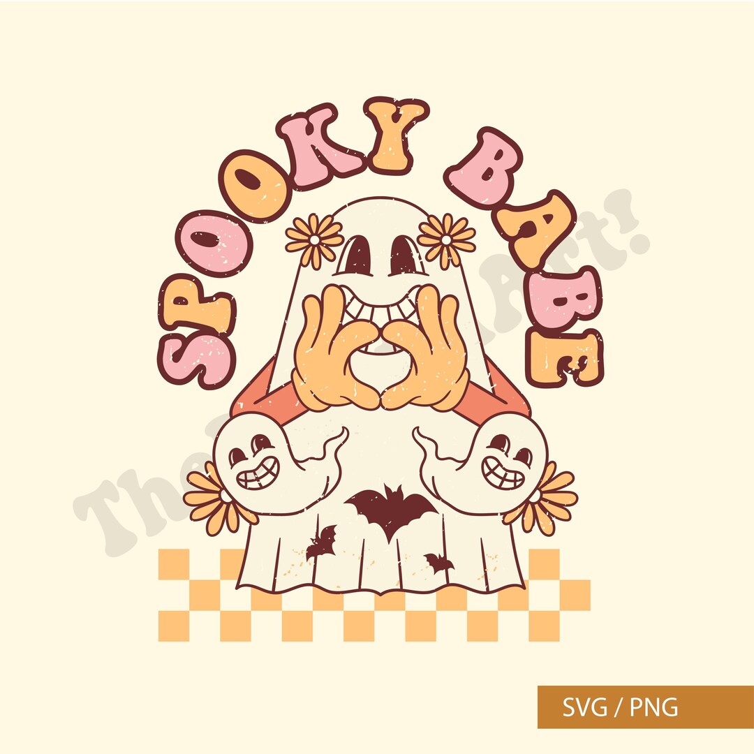 Spooky Vibes Boo Digital Download Png, Spooky Vibes SVG PNG, Halloween ...