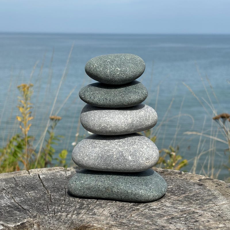 Stacked Beach Stones - Etsy