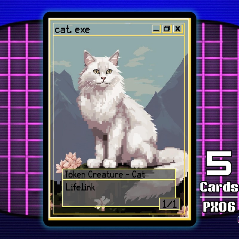 1/1 White Cat Token - Etsy