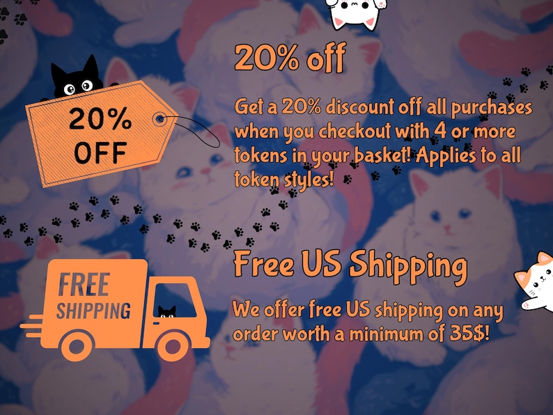 5x Cat 1/1 Lifelink - MTG Token - Cat Tokens by Teddy CC06 - Etsy