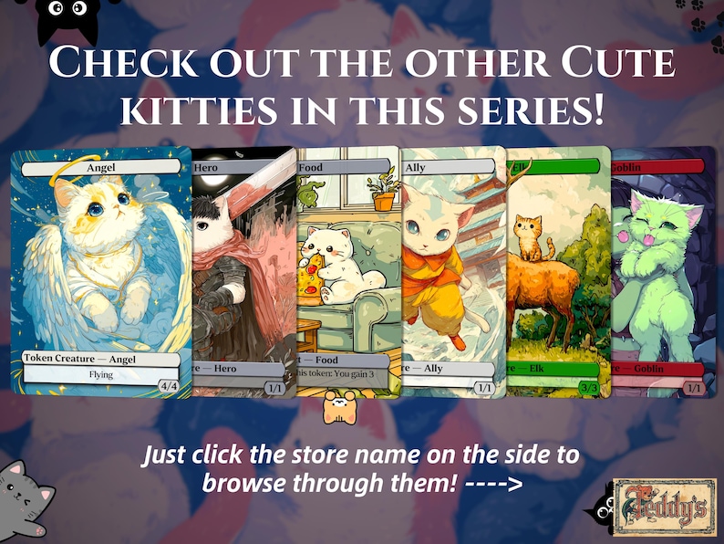 5x Faerie Rogue 1/1 Flying UB - MTG Token - Cat Tokens by Teddy CC30 - Etsy