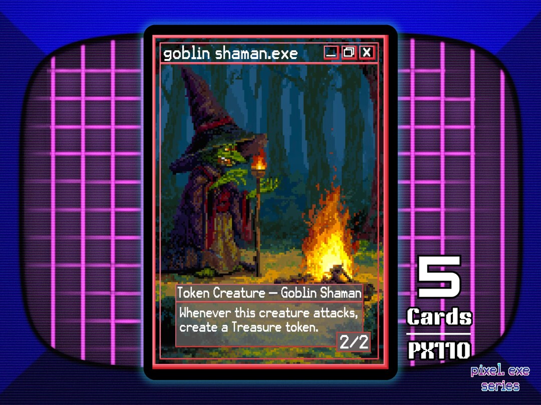5x Goblin Shaman 2/2 Fable of the Mirror Breaker MTG Token - Pixel ...