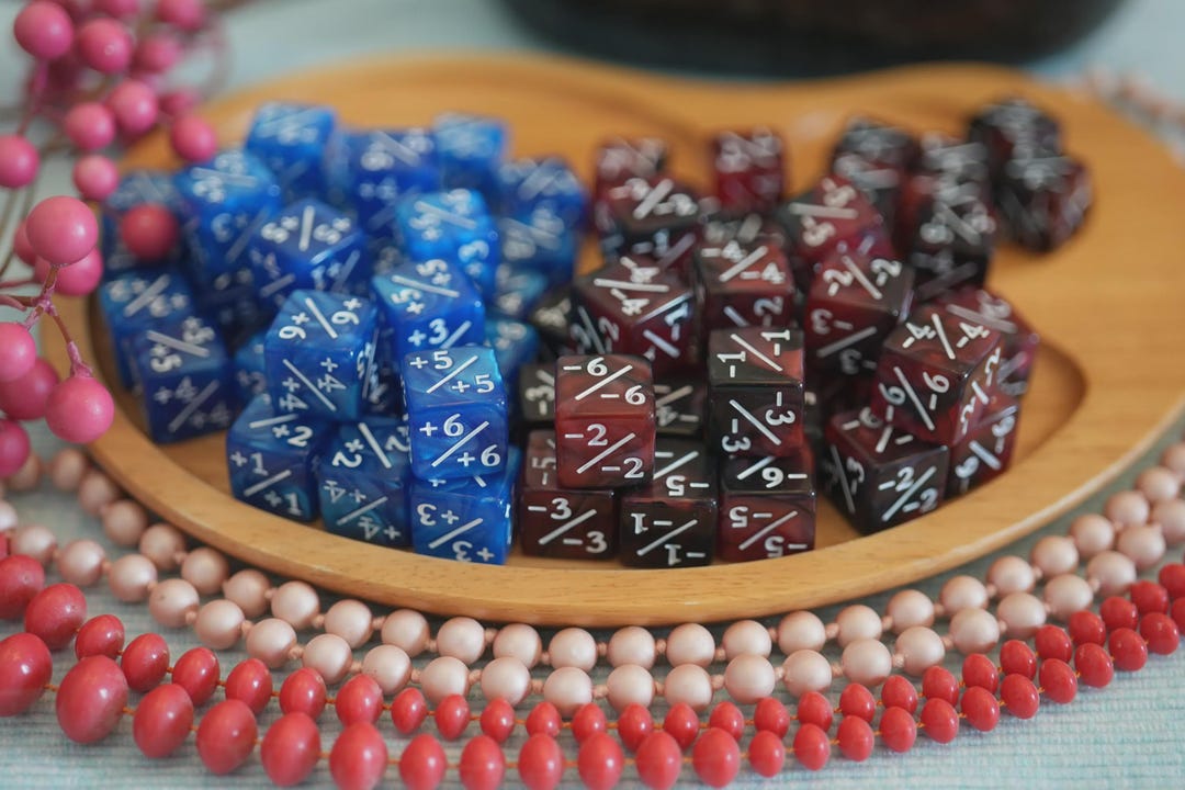 Counter Dice + / -, Magic TCG, Frost & Flame Marble Color Theme,perfect ...
