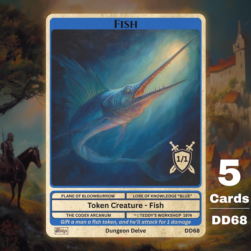 1/1 Fish Token - Etsy