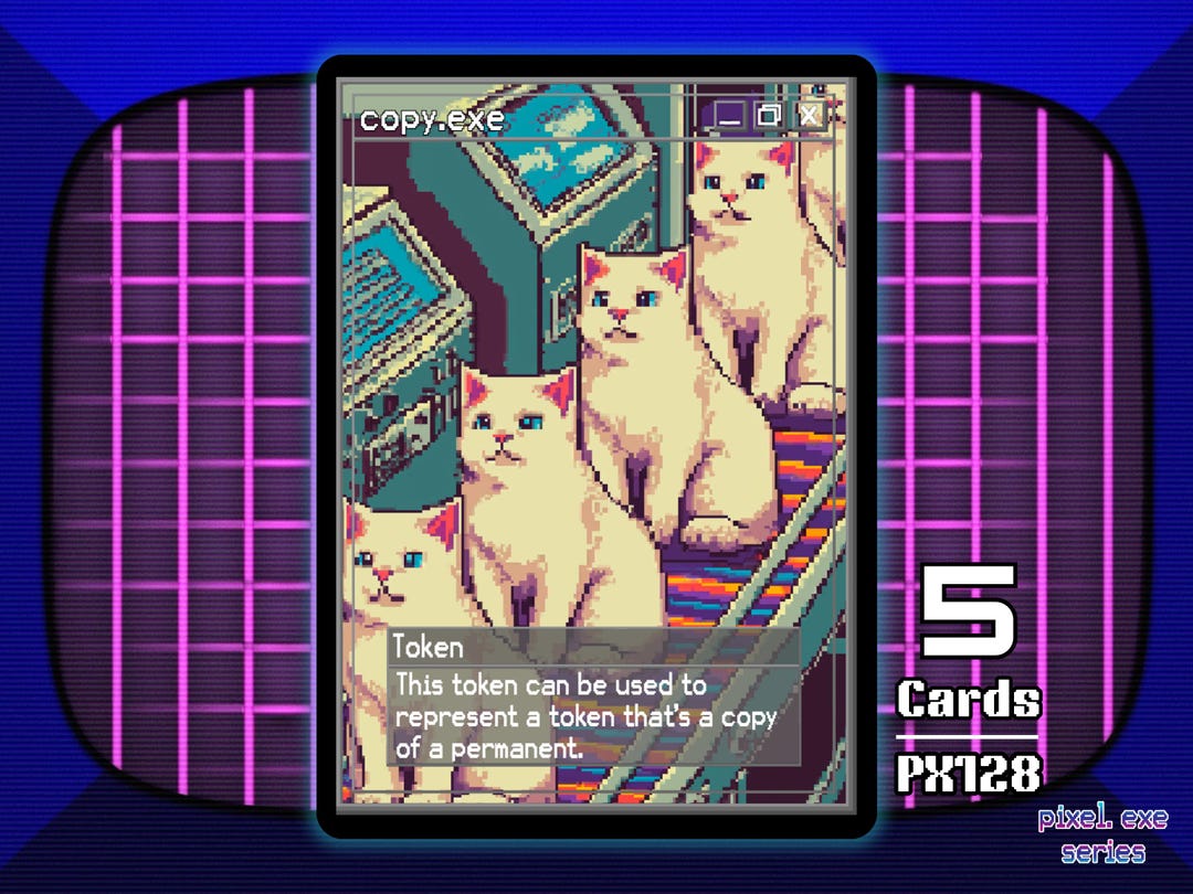 5x Copy Token MTG - Pixel Tokens by Teddy PX128 - Etsy