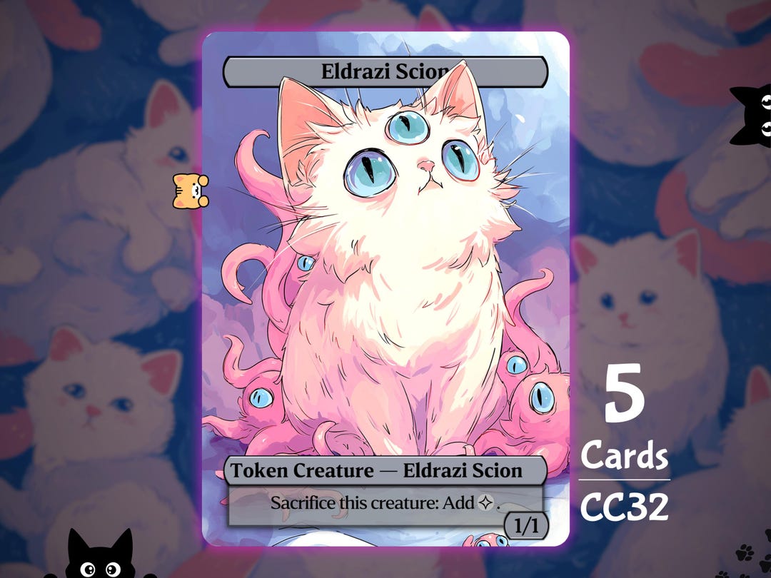5x Eldrazi Scion 1/1 - MTG Token - Cat Tokens by Teddy CC32 - Etsy
