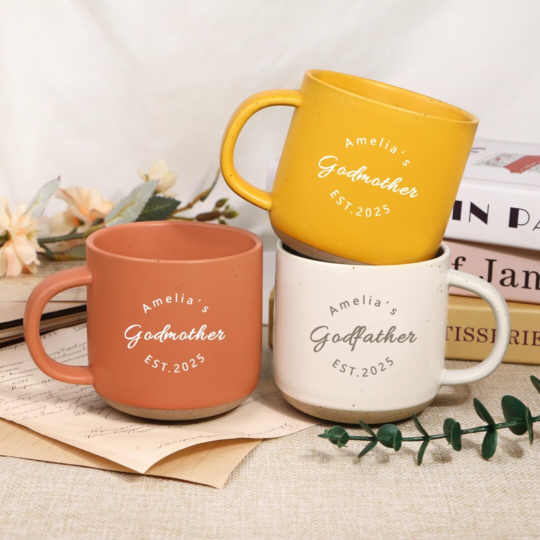 Personalized Godmother Godfather Mug, Ceramic Coffee Mug, Godfather ...