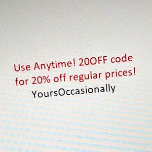 Coupon Code - Etsy