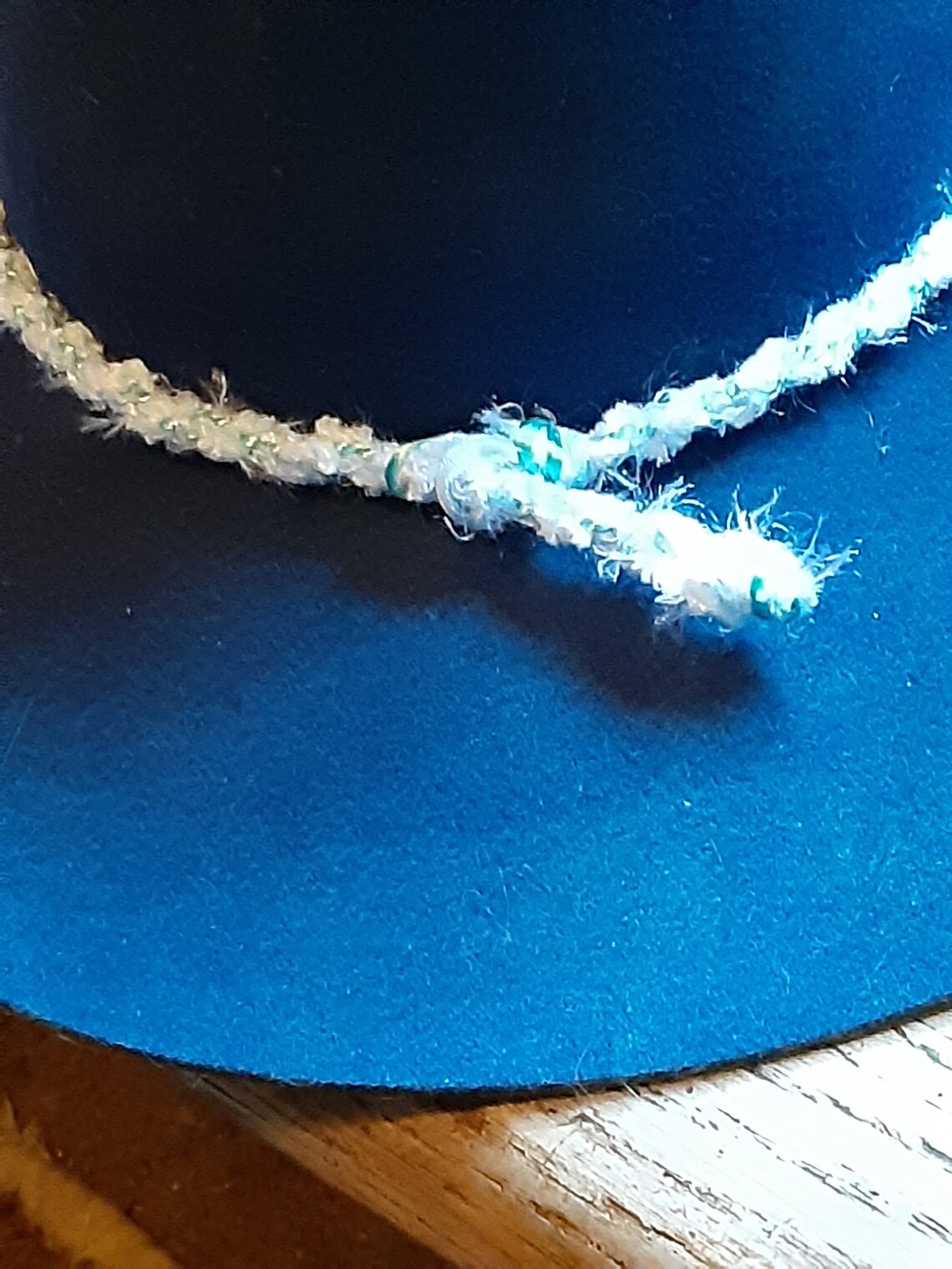Hatband White and Aqua Kumihimo Braiding Cowboy Cowgirl - Etsy