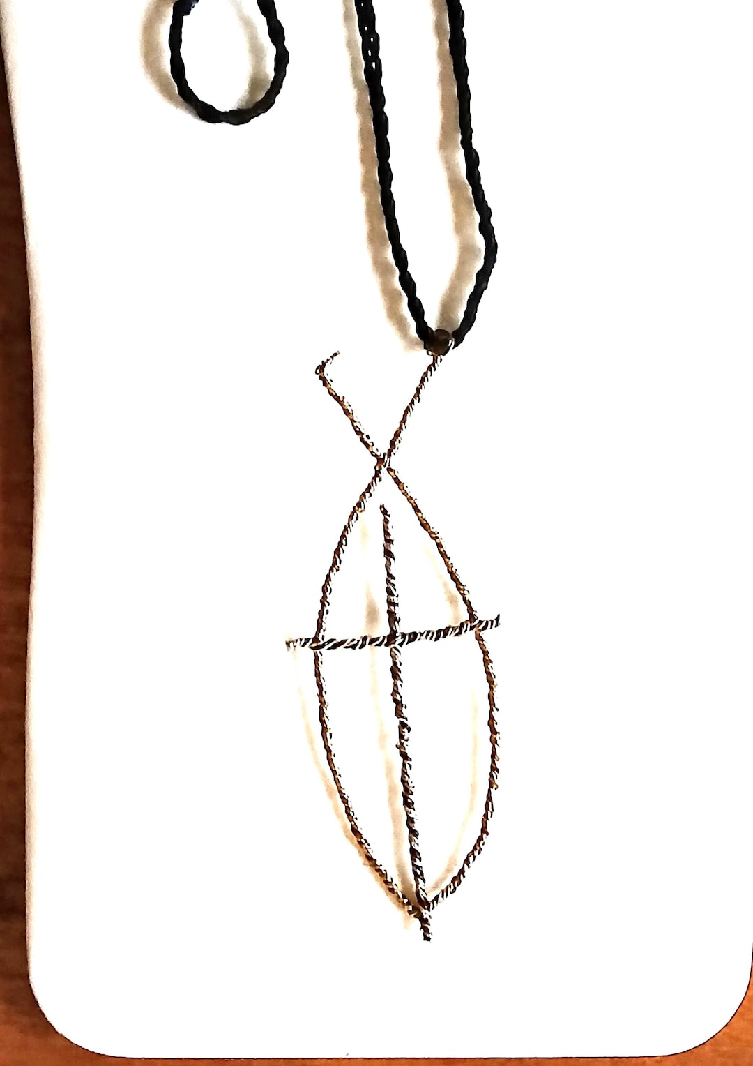 Bishops Cross Within Ichthus Twisted Wire Silver Copper Black Gold ...