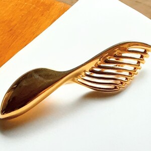 Monet Bar Pin Brooch Broche Gold Tone Modern Abstract Design Vintage ...