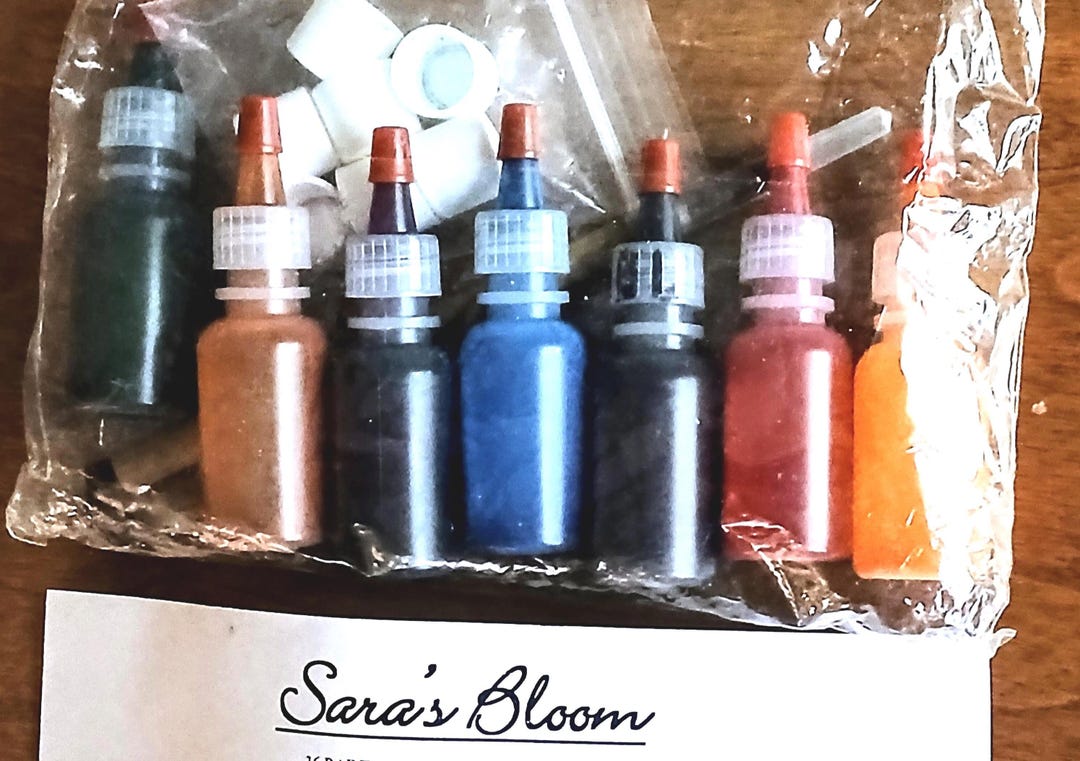 Sara S Bloom Dye Kit For Laces And Trims Crafting Lacemaking Tatting