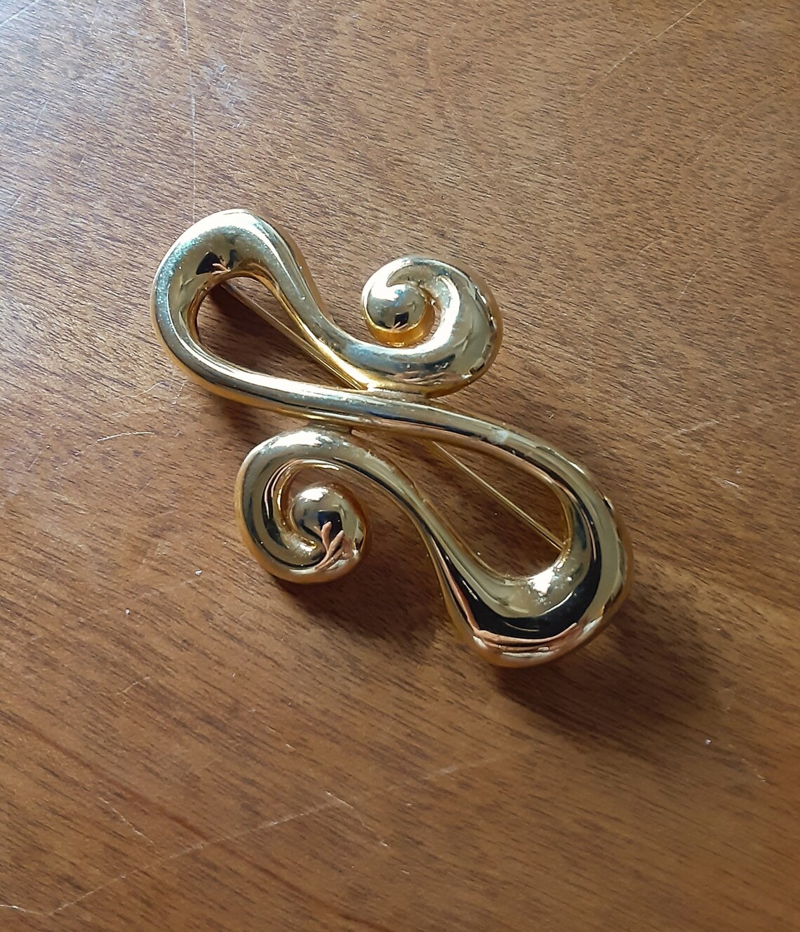 Brooch Broche Pin Gold Tone Signed Carolee Vintage Jewelry - Etsy