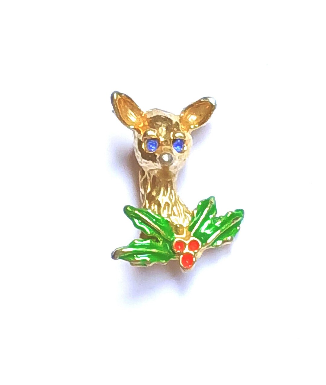 Vintage Christmas Reindeer Pin Brooch Seasonal Jewelry - Etsy
