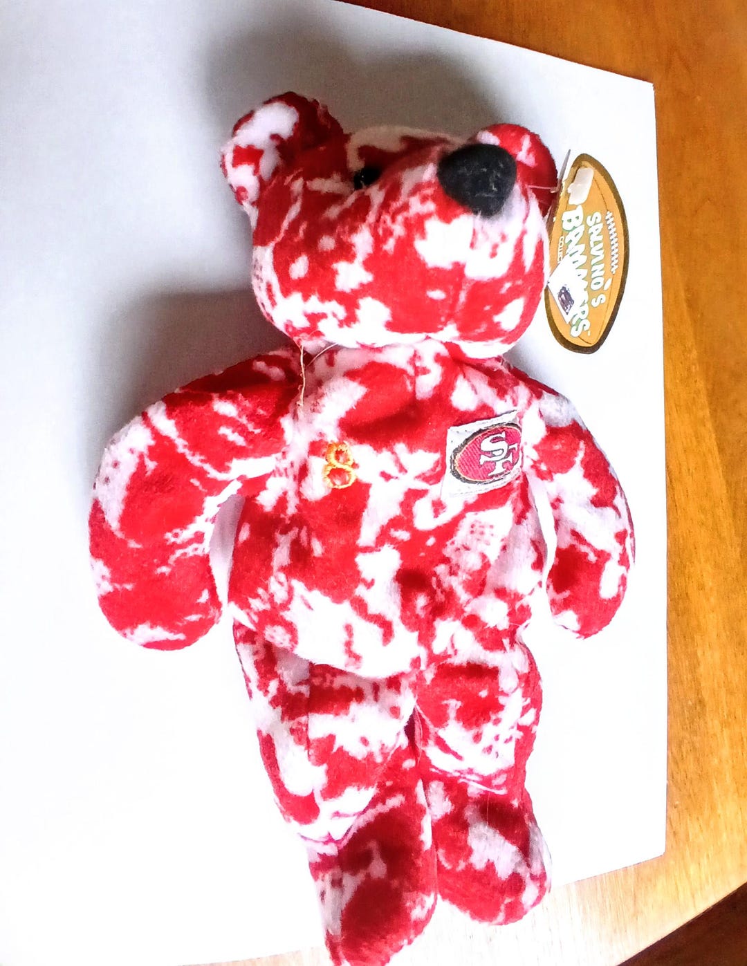 Steve Young 8 Signed Salvino's Bammer Collectible Plush Gift for ...