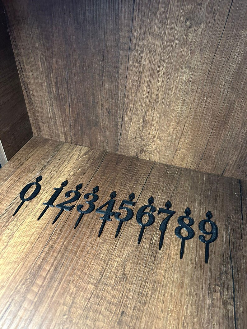 3D Printed Cake Topper Numbers – Custom Birthday Party Decoration ...