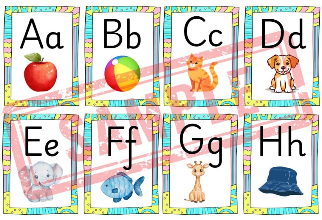 Alphabet Flashcards | A–Z Printable Learning Cards | Preschool ...