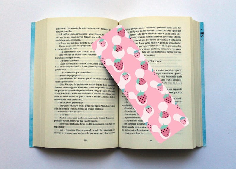 Strawberry Dream Bookmark | Fun Vibes | Laminated | Double Sided - Etsy UK