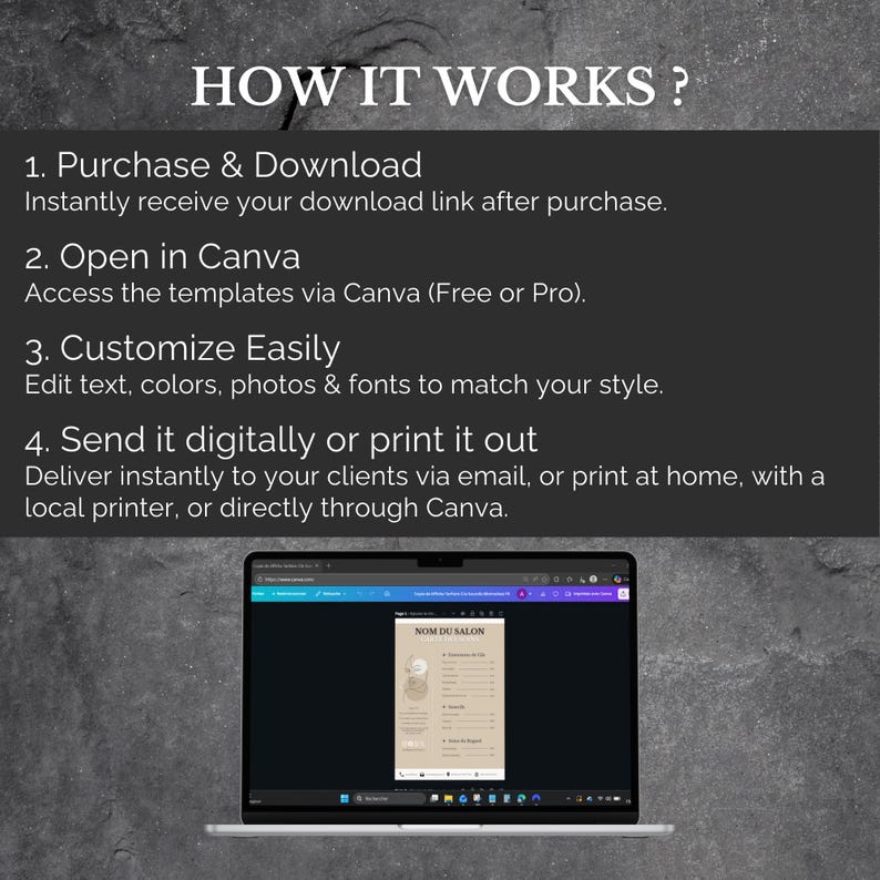 Lash & Brow Price List Canva Template | Minimalist Beige Beauty Service ...