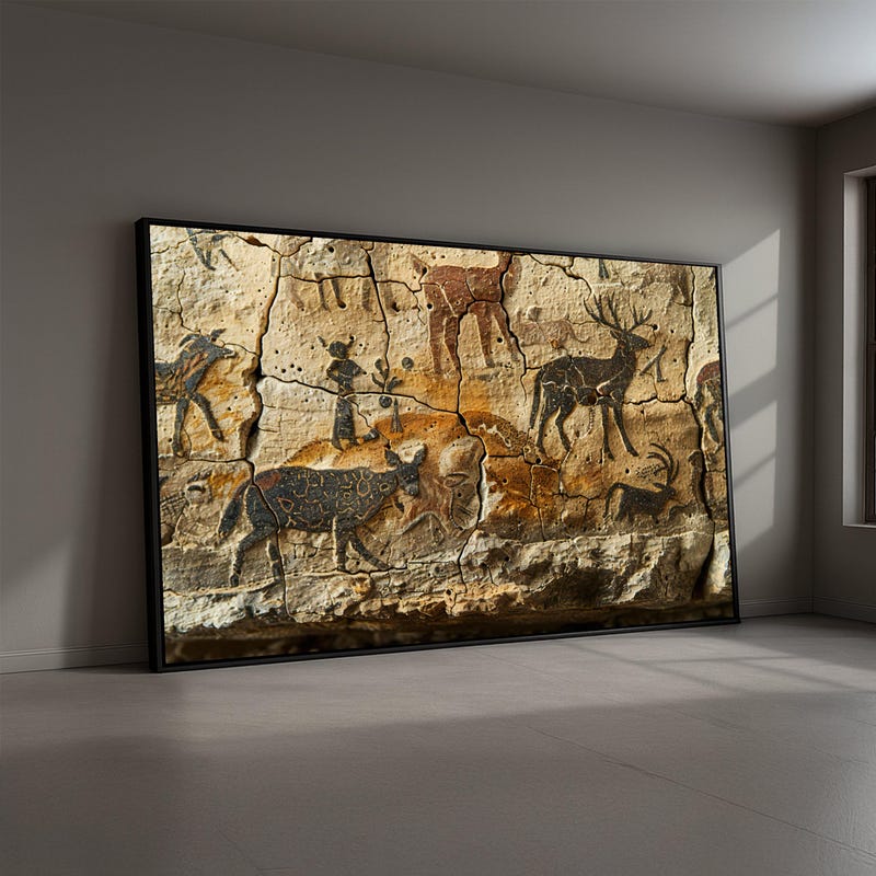 Neanderthal Canvas - Etsy UK