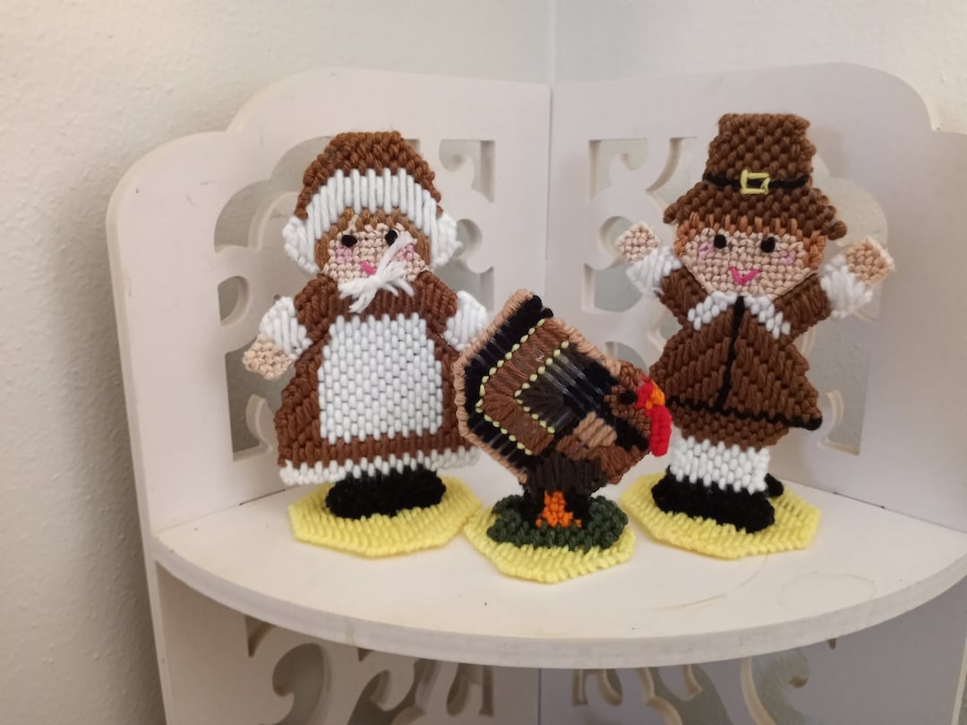 Pilgrim and Turkey Decoration Thanksgiving Ornament Girl - Etsy
