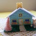 Miniature Easter Bunny House Easter Village House - Etsy