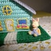 Miniature Easter Bunny House Easter Village House - Etsy