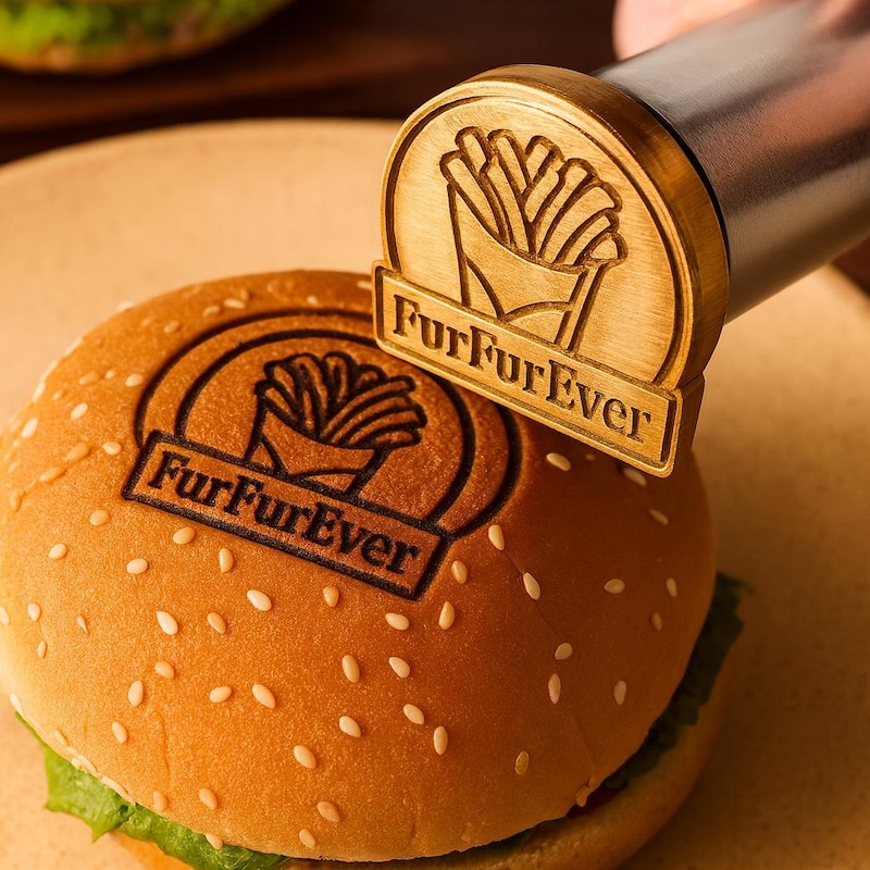 Burger Stamp - Etsy