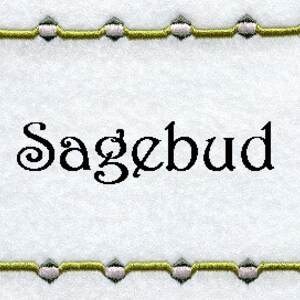 Embroidered Quilt Label Sagebud - Etsy
