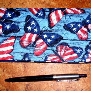 Quilted Fabric Checkbook Cover Ohio State Buckeyes Fabric OSU Checkbook ...