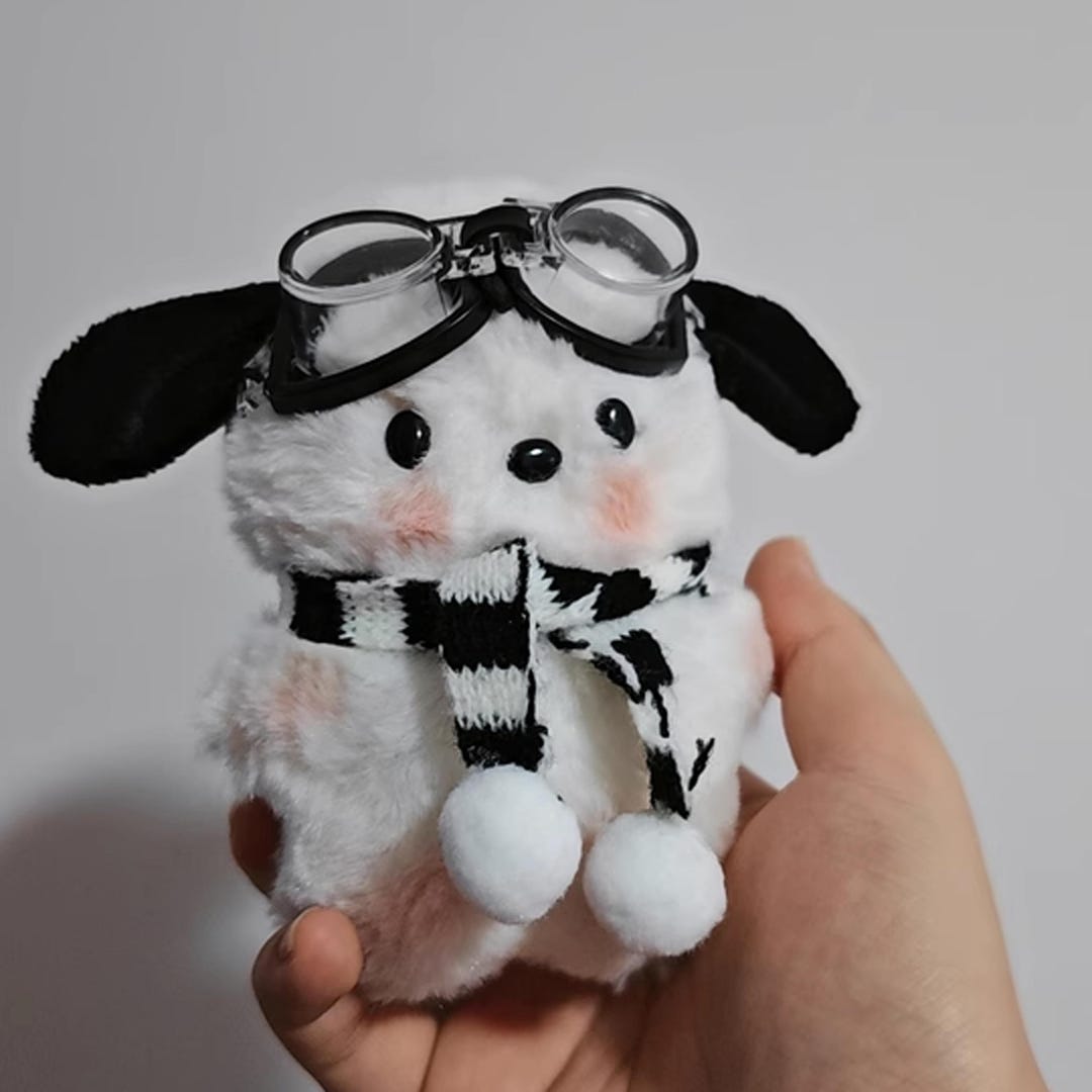 Cute Pilot Mouse Plush Keychain, Kawaii Hamster Bag Charm With Aviator ...
