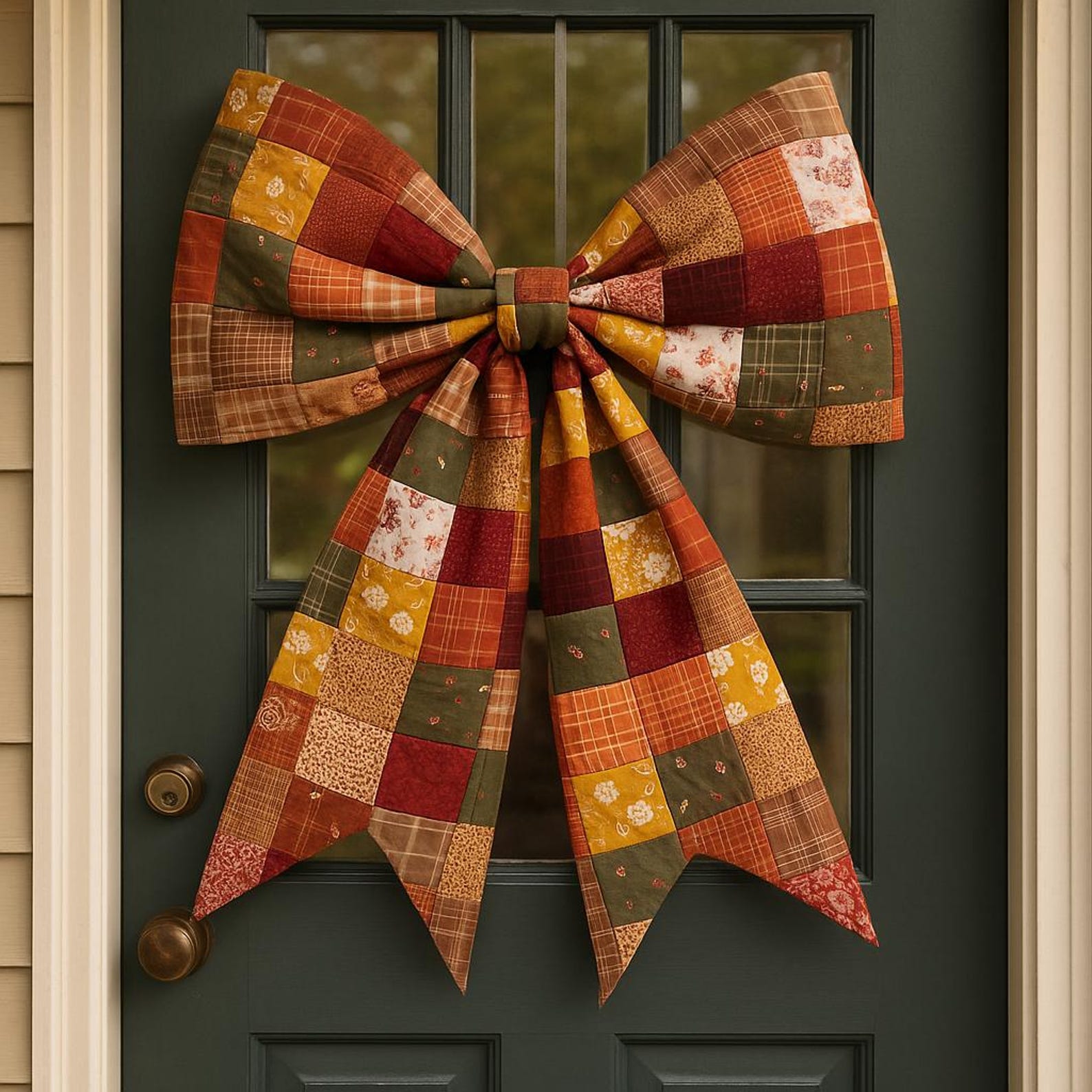 Giant Quilted Bow Sewing Pattern PDF | Big Quilted Fabric Bow DIY ...