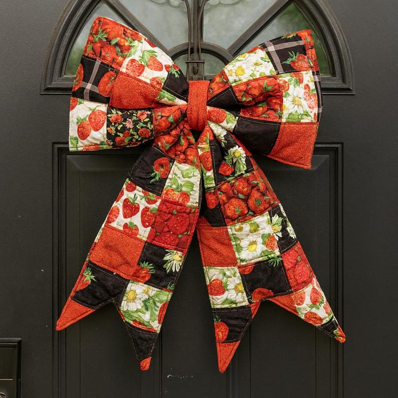 Oversized Patchwork Bow Sewing Pattern | PDF PDF Download | Fabric Hair ...