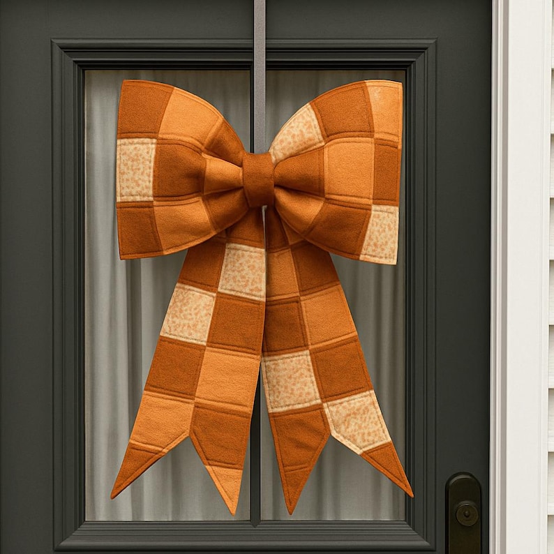 Front Door Bow Pattern, Giant Quilted Bow Sewing Pattern, Large ...
