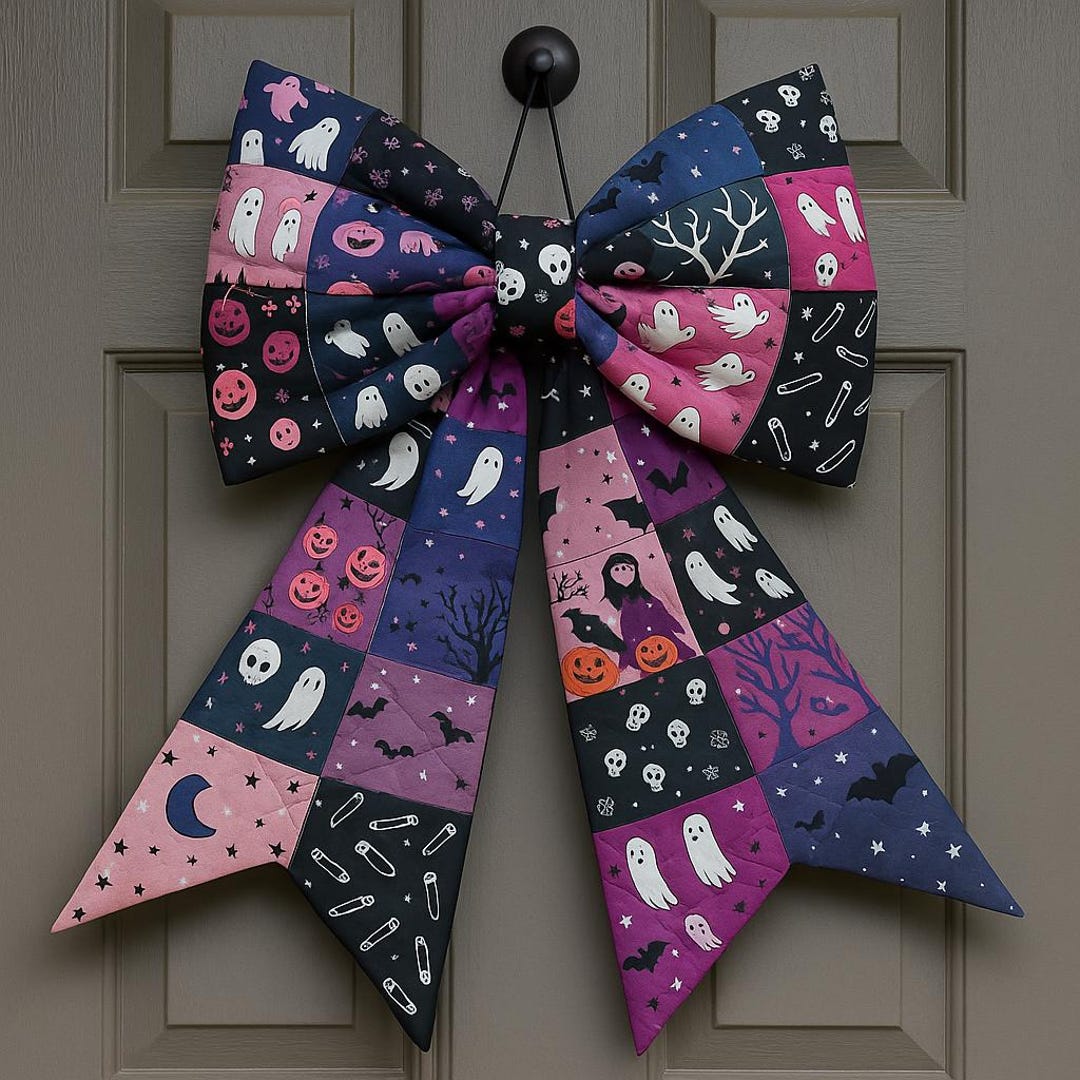 Front Door Bow Pattern, Giant Quilted Bow Sewing Pattern, Large ...