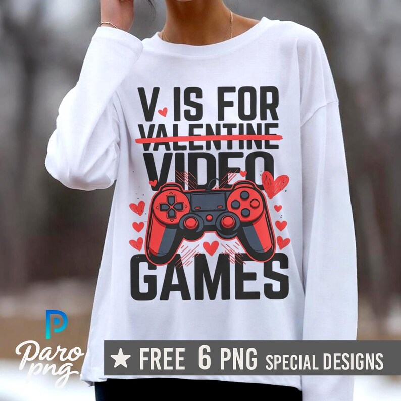 Gamer Valentine PNG, Video Game Controller Design (digital Download) - Etsy