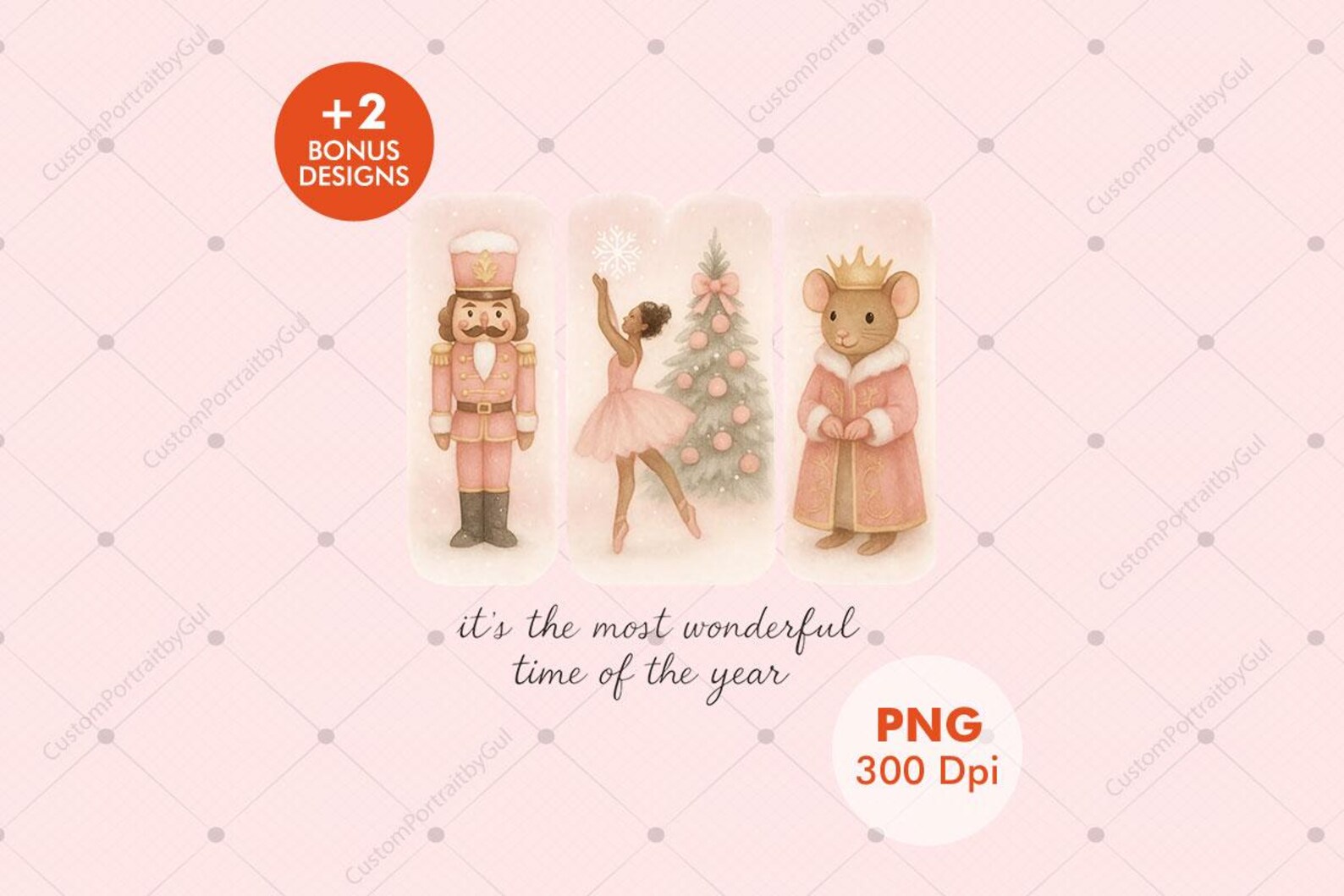 Nutcracker Christmas Clipart PNG | Ballerina, Mouse King and Holiday ...