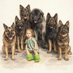 Custom Watercolor Pet Portraits | Dog & Cat Digital Painting ...