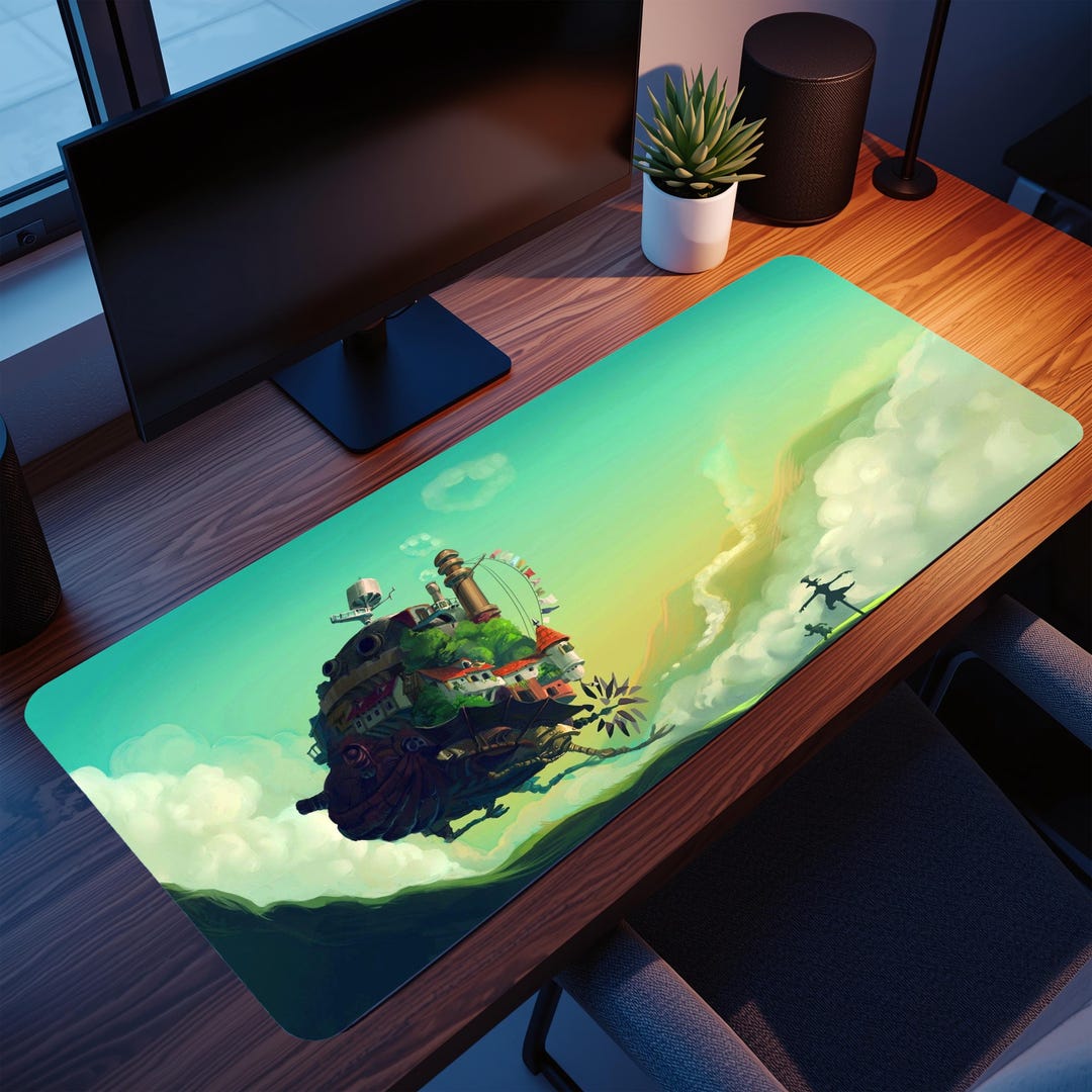Howl's Moving Castle Mouse Pad: Anime Gaming Desk Mat - Etsy